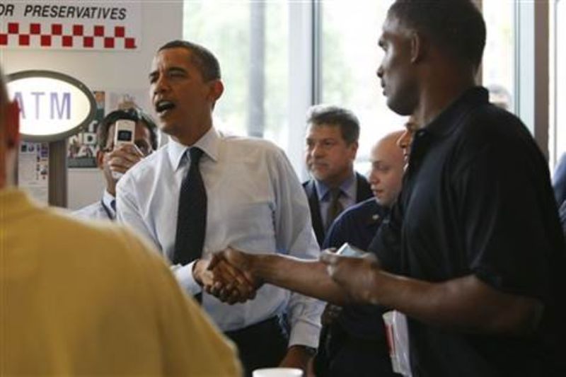 Obama's stop at Five Guys Burgers and Fries - AMG Realty